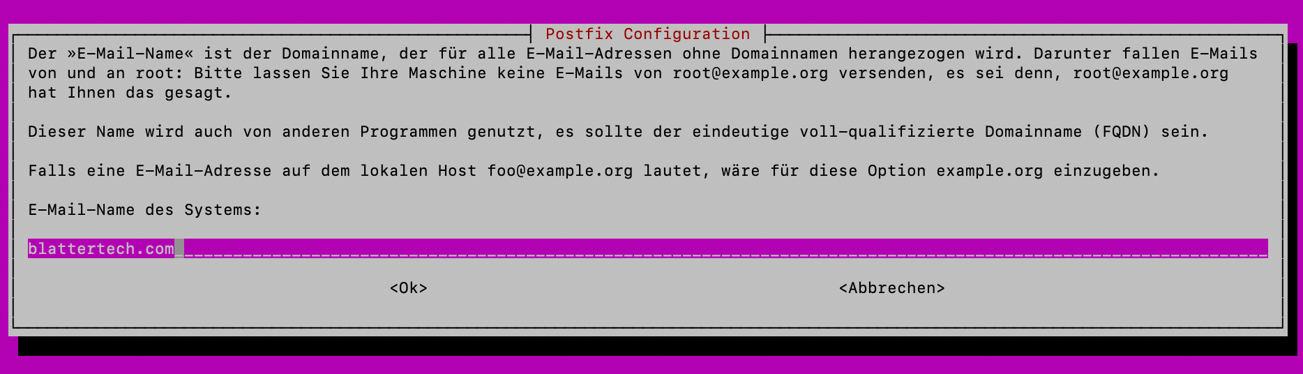 Postfix Als Send Only Smtp Server Installieren Und Konfigurieren Blattertech Informatik